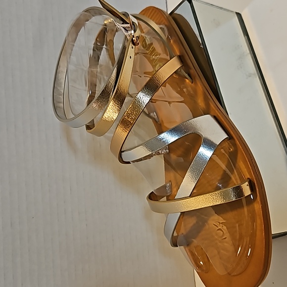 Rogue | Shoes | Nwt Rouge Metallic Sandals | Poshmark